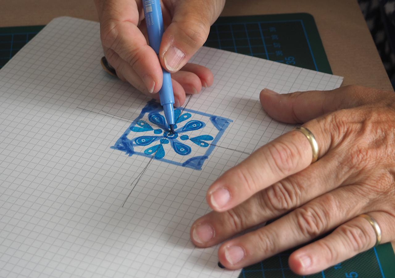 Perfekt in Weiß und Blau| Mustermittwoch 329 – Müllerin Art Studio